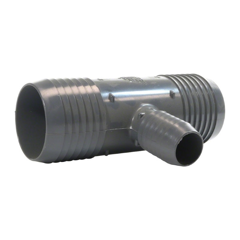 1401-209 PVC Reducing Barbed Insert Tee 1-1/2" x 1-1/2" x 1/2" – PVC Fittings Online