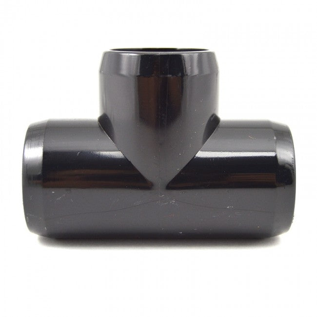 Shop 2" PVC Tee Furniture Grade - Black PVC Tee Fitting – PVC Fittings ...