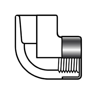 1" x 3/4" Sch 40 PVC SR Reducing 90 Elbow 407-131SR – PVC Fittings Online