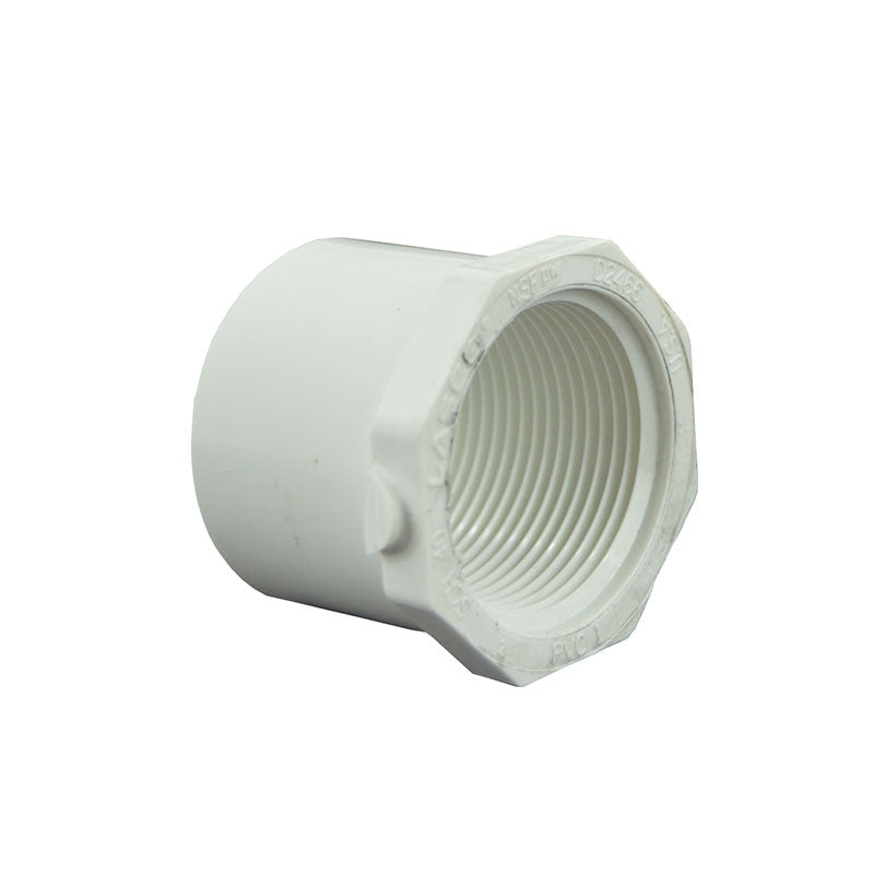 1-1/2" x 1-1/4" Sch 40 PVC Reducer Bushing Flush Style - Spig x Fipt ...