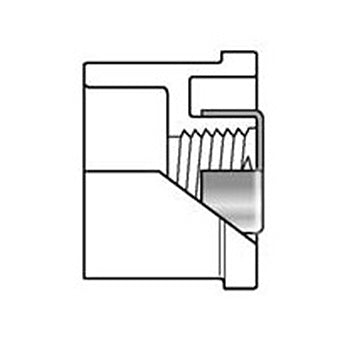6" x 2" Sch 40 PVC SR Reducer Bushing Flush Style - Spig x SR Fipt 438 ...