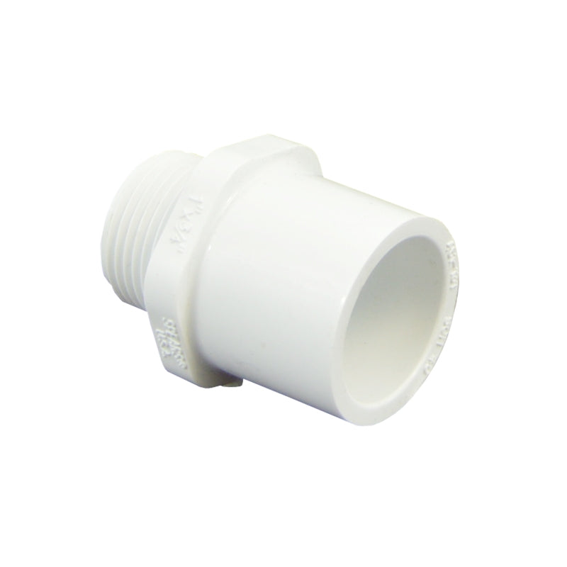 1" x 3/4" Sch 40 PVC Male Adapter - Spig x Mipt 461-131 – PVC Fittings ...