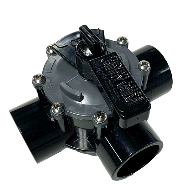 3 Port 1-1/2" - 2" CPVC Jandy Valve, Standard Diverter w/ Internal Sto ...