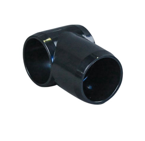 1/2" Black Slip / Sling PVC Tee - Furniture Grade – PVC Fittings Online