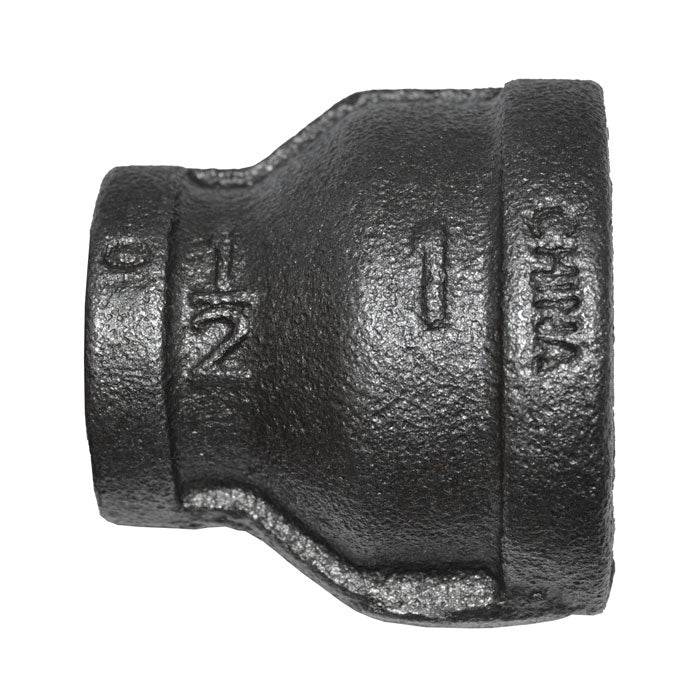 Buy a 1" x 1/2" Black Iron Reducer Coupling | Low Prices – PVC Fittings ...