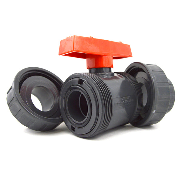 Buy 1-1/2" PVC True Union Ball Valve - Socket & Threaded Ends – PVC ...