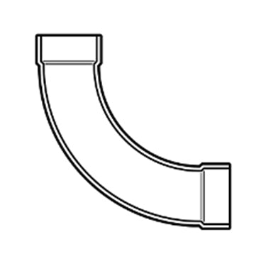 3" Schedule 80 PVC S x S Long Sweep Elbow 806-030LSF – PVC Fittings Online