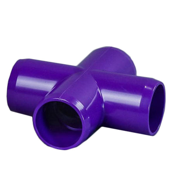 Shop Now Online for Purple 1/2" Furniture Fitting Cross – PVC Fittings ...