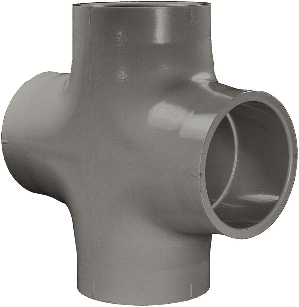 3" Schedule 80 PVC Cross 820-030 – PVC Fittings Online