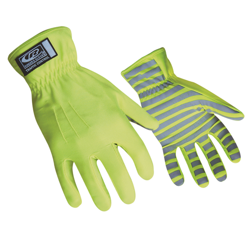 Ansell Ringers® 307-10 R307 High Visibility Traffic Control Gloves ...