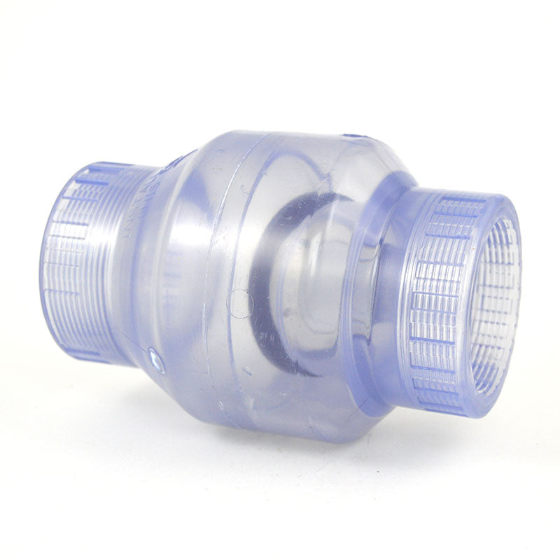 3" Clear PVC Swing Check Valve - Threaded (S1520C-30F) – PVC Fittings ...