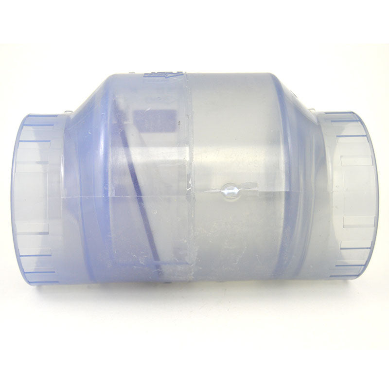6" Clear PVC Swing Check Valve - Socket (S1520C-60) – PVC Fittings Online