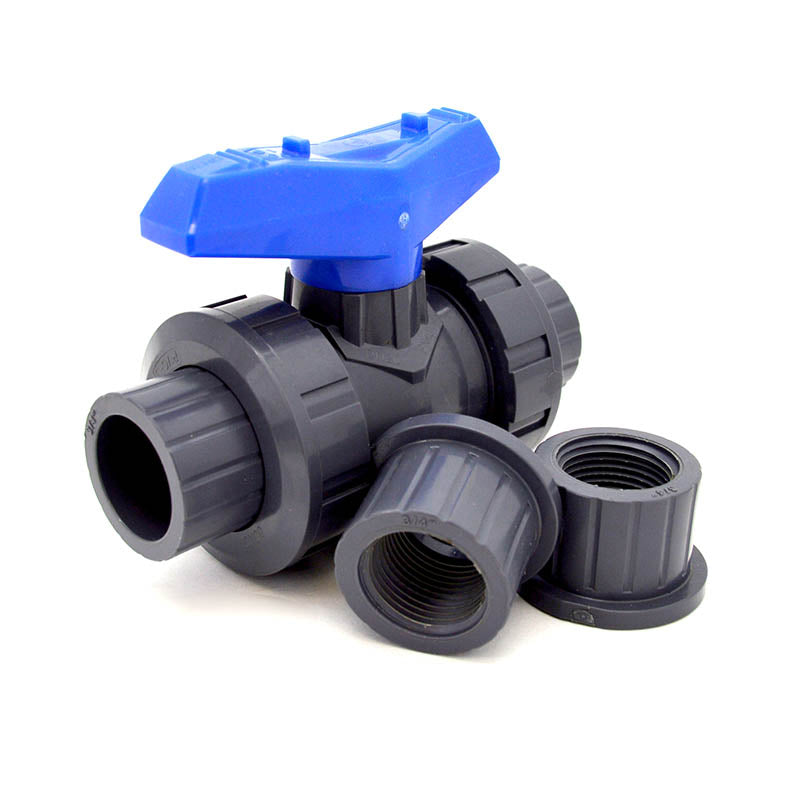 Buy 3/4" PVC True Union Ball Valve - Socket & Threaded Ends – PVC ...